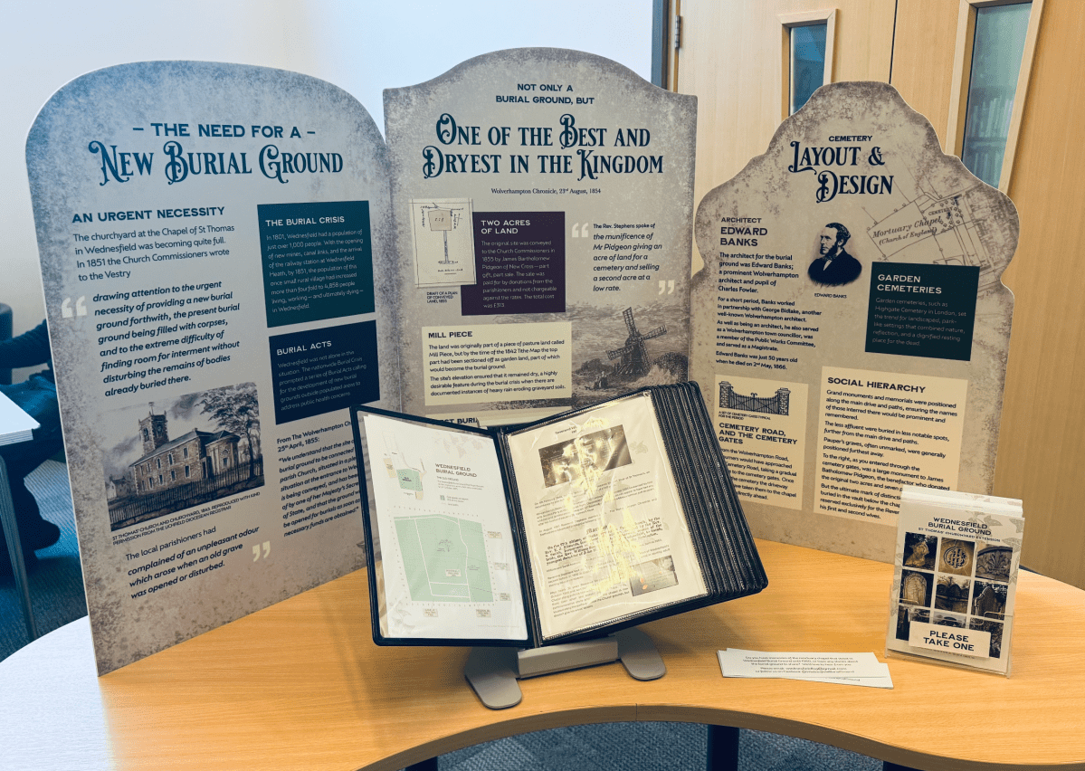 Table-top exhibitions at Wednesfield libraries – Wednesfield Burial ...